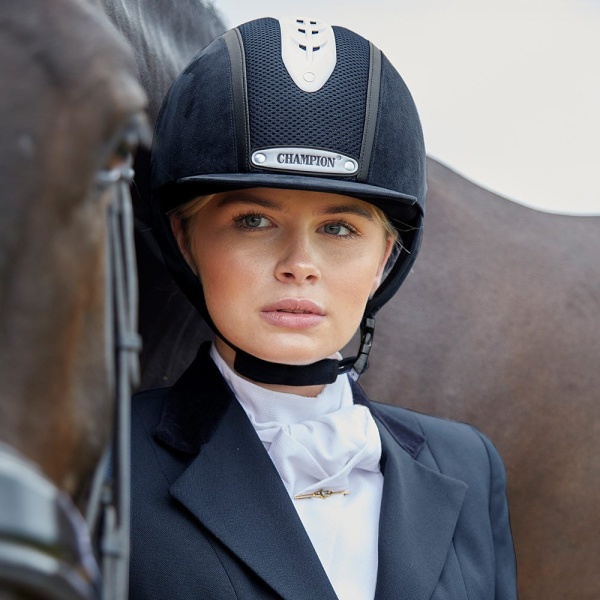 Champion Evolution Puissance Riding Hat - horse and hoof