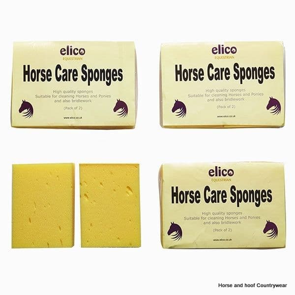 Elico Horse Care Sponges Twin Pack - horse and hoof
