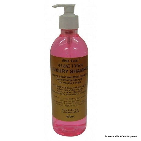 Gold Label Aloe Vera Luxury Shampoo - horse and hoof