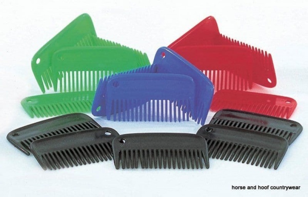 Harlequin Plastic Curry Combs - horse and hoof
