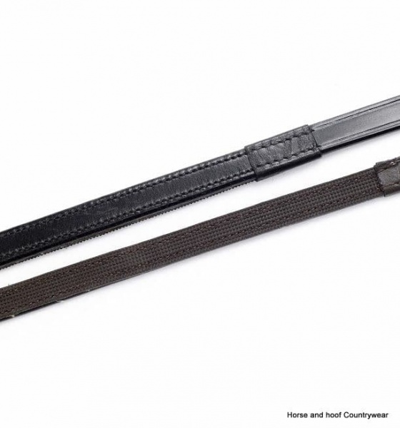 Hy Half Rubber Show Reins - horse and hoof