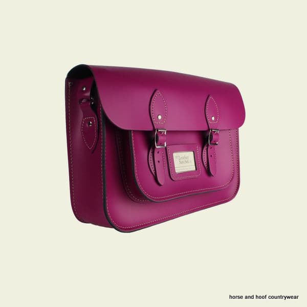 14 Inch Traditional Hand Crafted British Vintage Leather Satchel ...