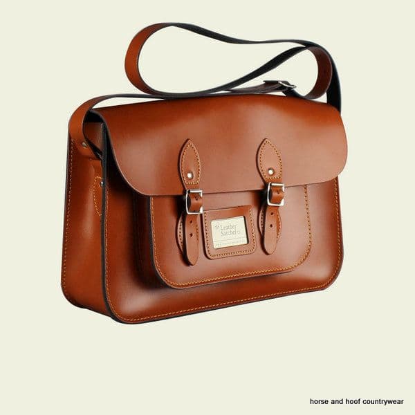 15 Inch Traditional Handmade British Vintage Leather Satchel - London ...