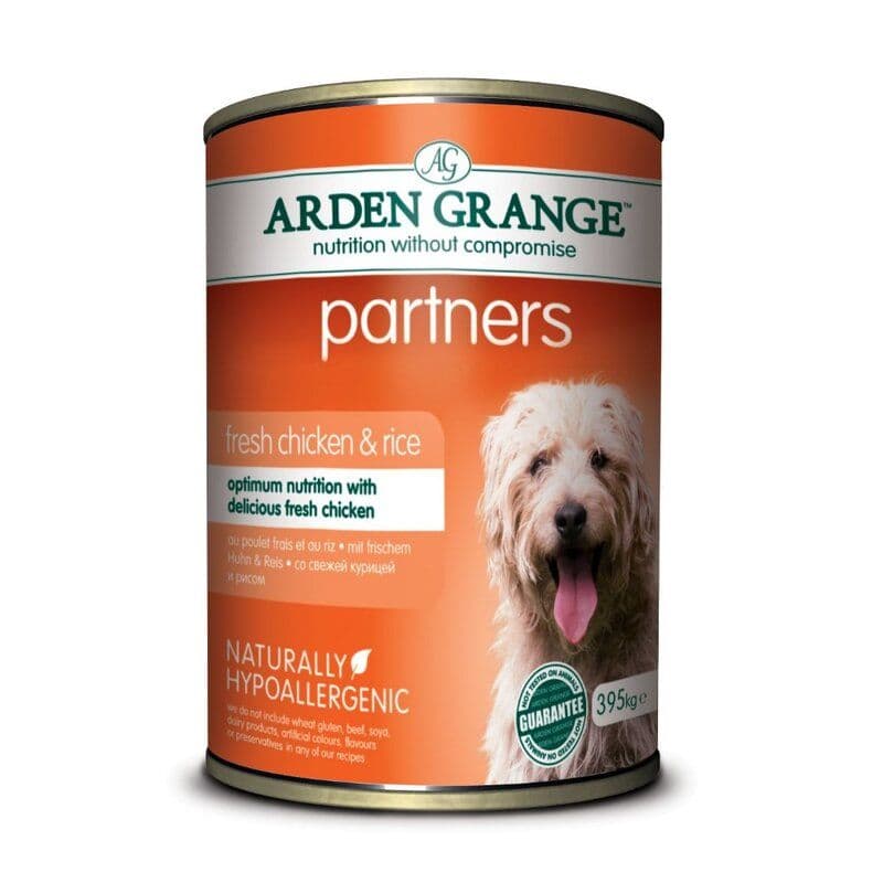 Arden Grange Partners Chicken Rice & Vegetable Dog Food 4 x 6 x 395g ...