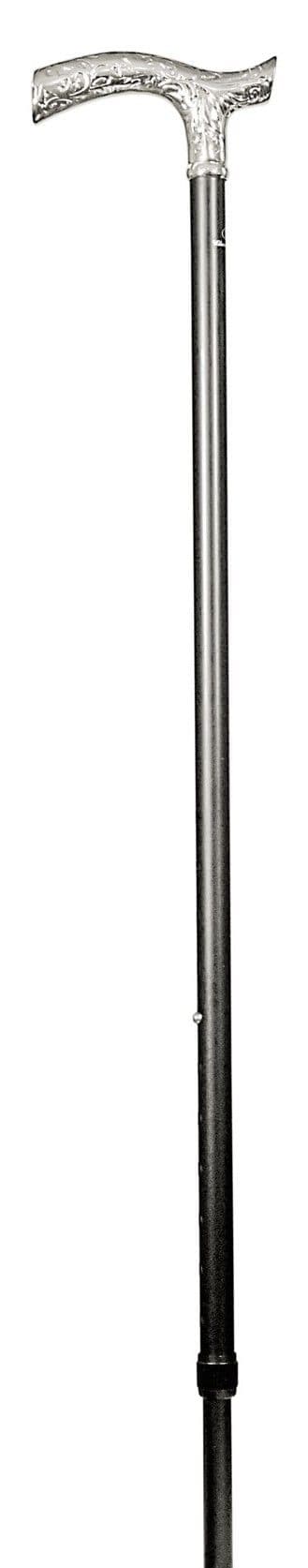 Classic Canes Extending chrome crutch handle cane - horse and hoof