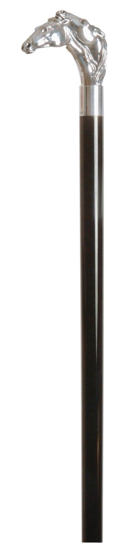 Classic Canes Two Horses Formal Cane - horse and hoof