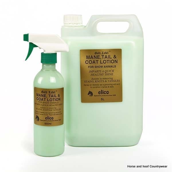 Gold Label Mane and Tail Lotion - horse and hoof
