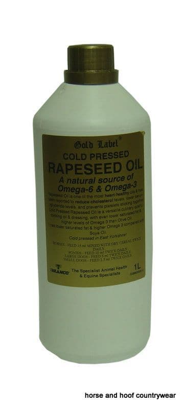 Gold Label Rapeseed Oil - horse and hoof