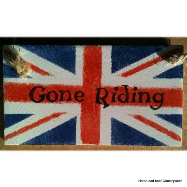 Gone Riding Plaque - horse and hoof