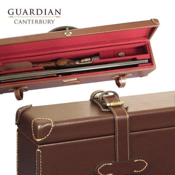 Guardian Leather Single Motor Shotgun Case - horse and hoof