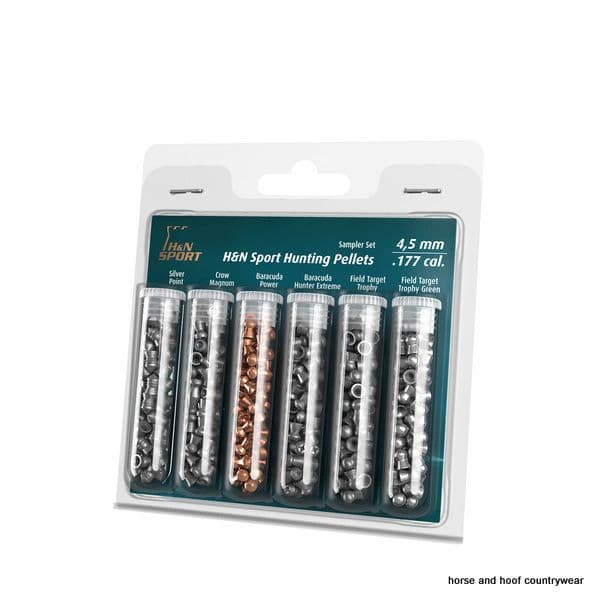 H&N - Hunting Pellet Sampler Packs 177 - horse and hoof