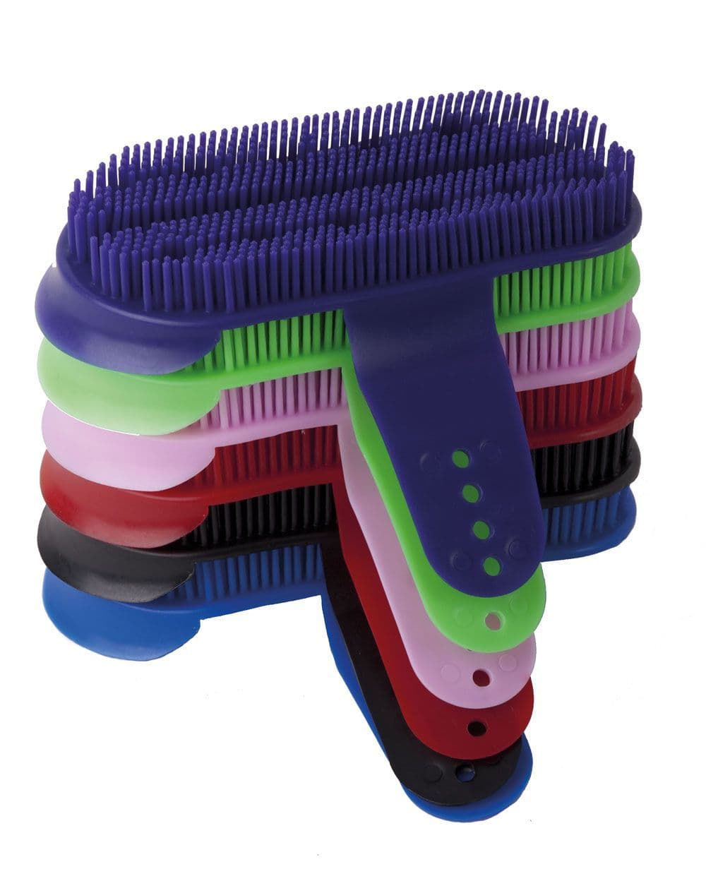 Harlequin Plastic Curry Combs - horse and hoof