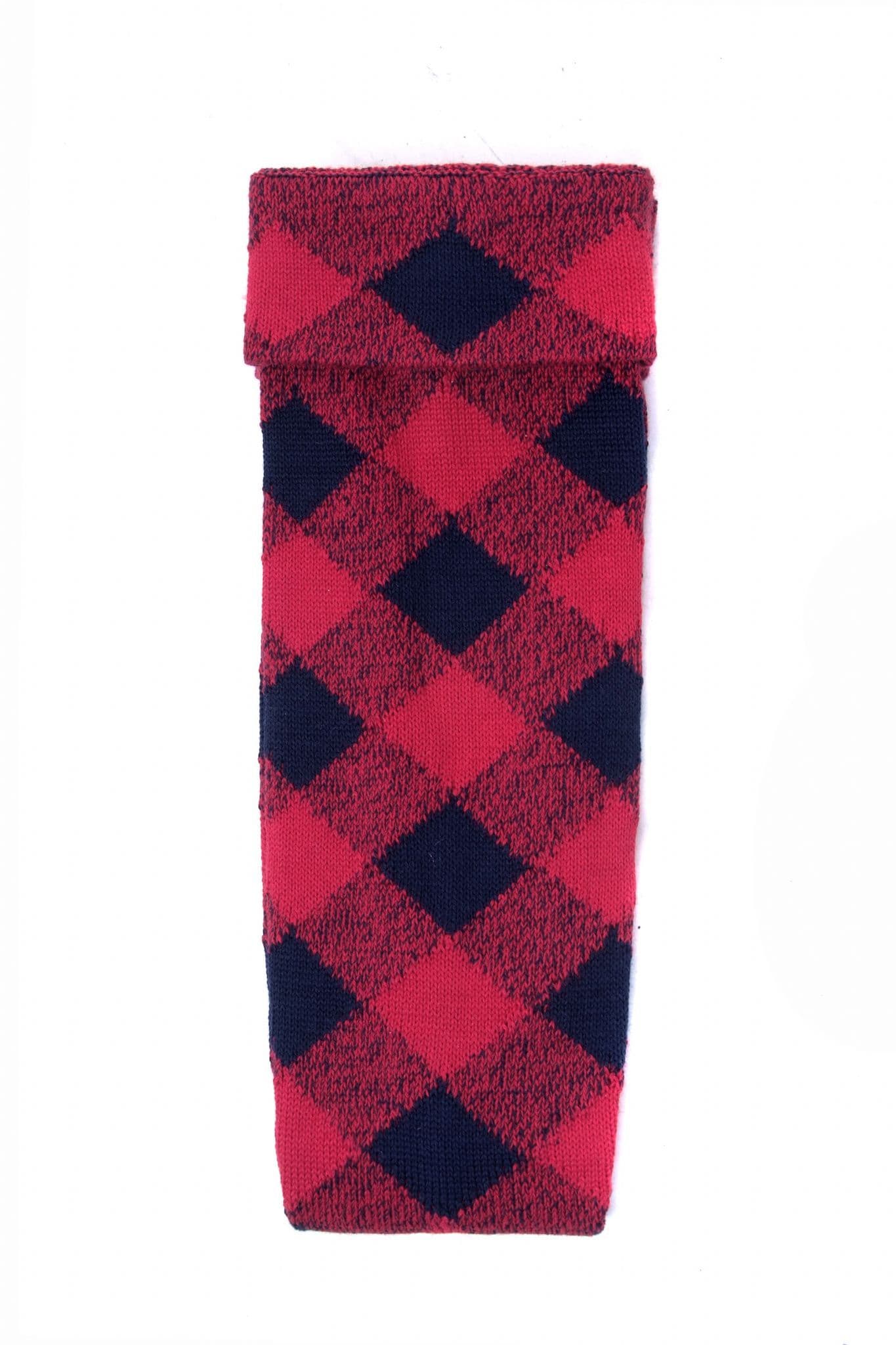 House Of Cheviot Mens Full Evening Diced Kilt Hose - Tartan Red/Navy ...