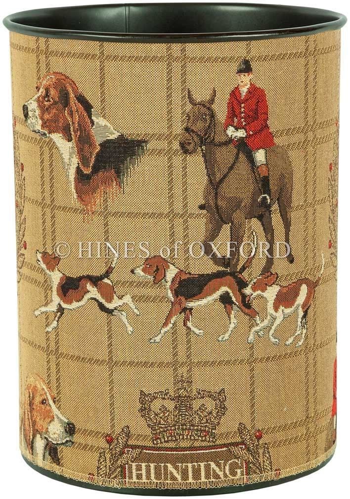 Hunting Trophy - Fine Tapestry Waste Bin - horse and hoof