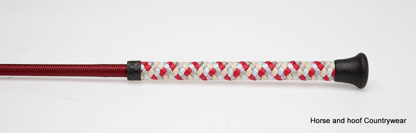 HySCHOOL Cord Handle Riding Whip - horse and hoof