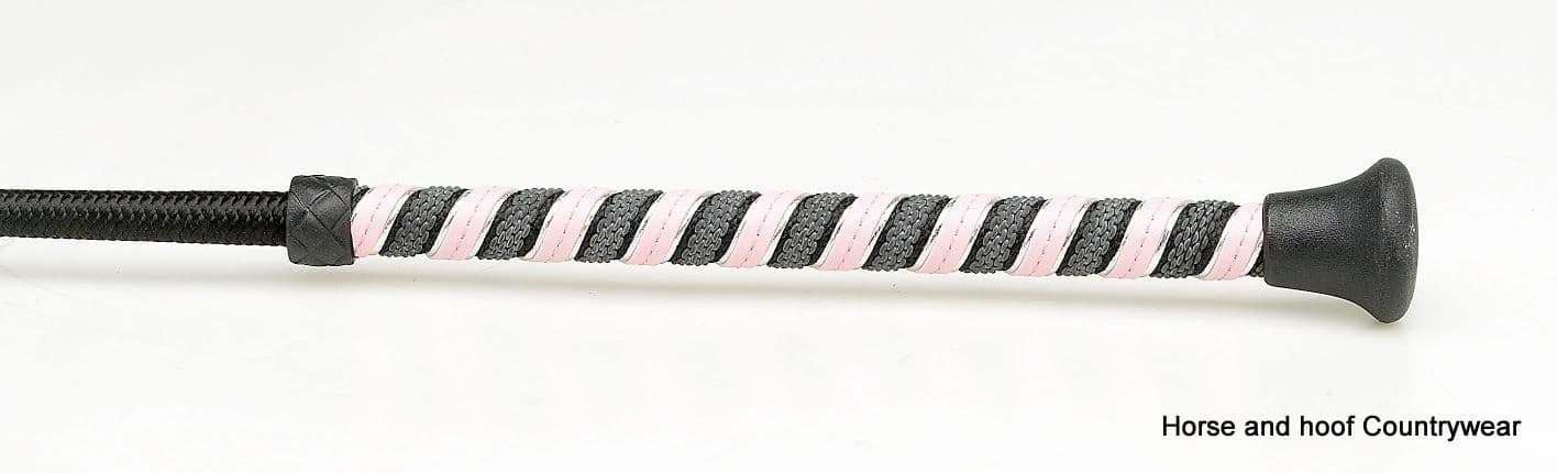 HySCHOOL Schooling Whip Coloured Spiral Sure Grip - horse and hoof