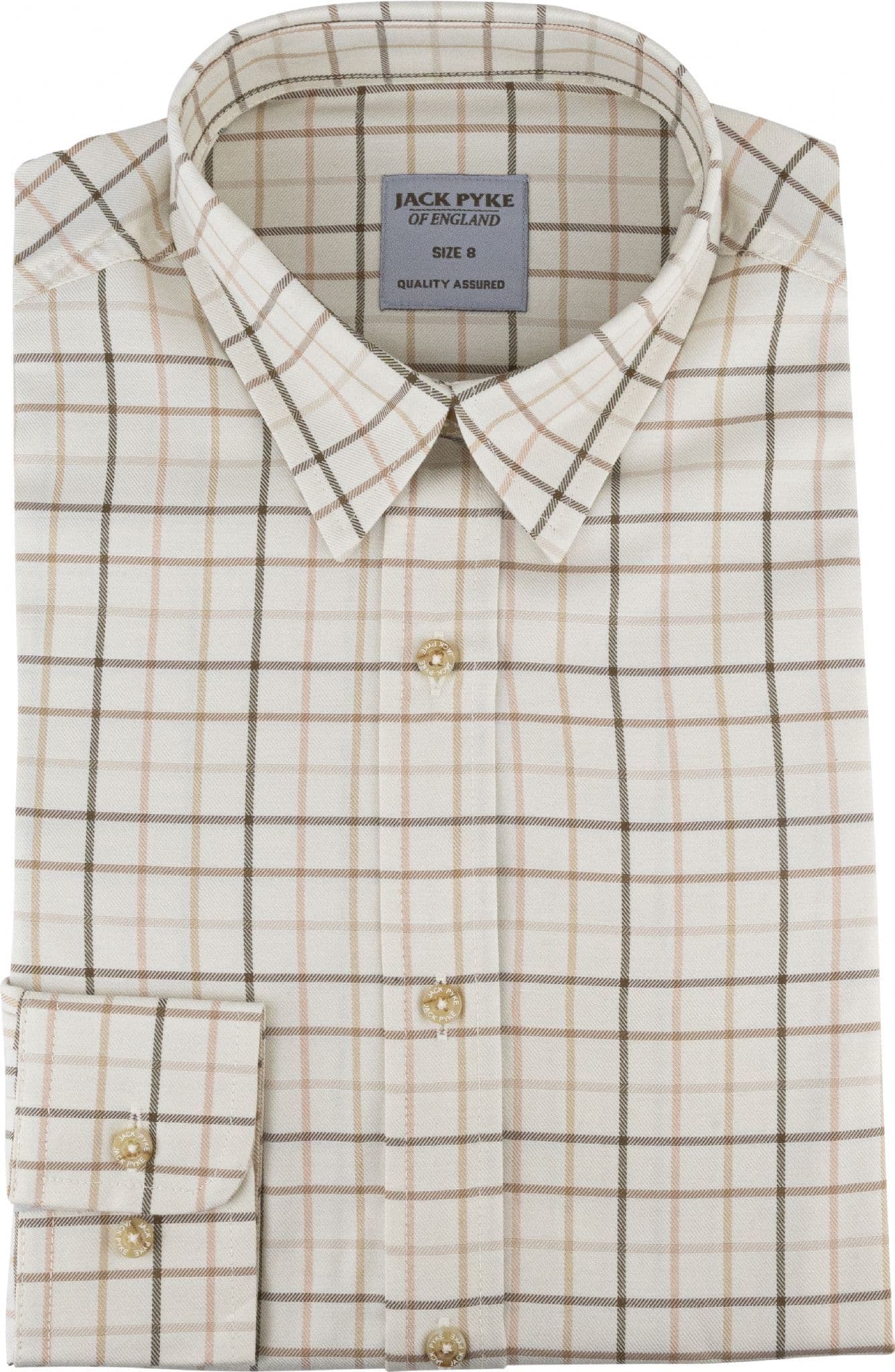 Jack Pyke Ladies Countryman Shirt County Check - Brown - horse and hoof
