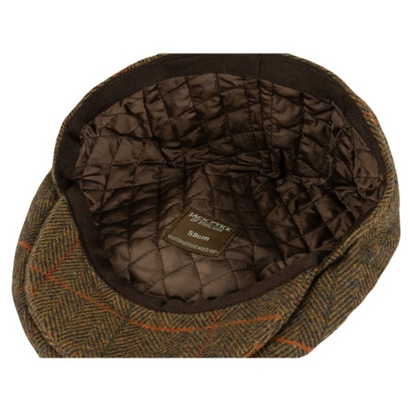 Jack Pyke Of England Wool Blend Flat Cap - Tweed Brown - horse and hoof