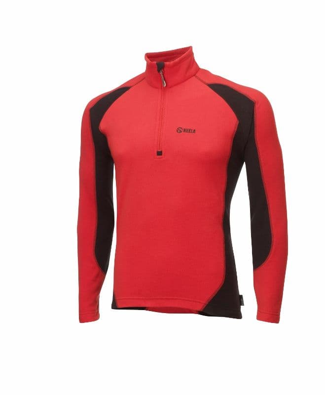 Keela Mens Pulse Micro Fleece Top - Red - horse and hoof