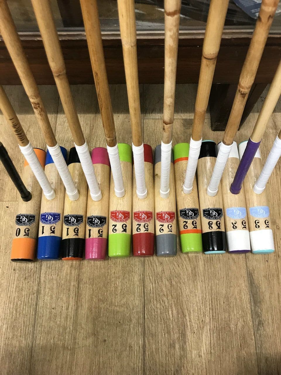 Polo Mallet 50& to 54& with Painted Tips - horse and hoof