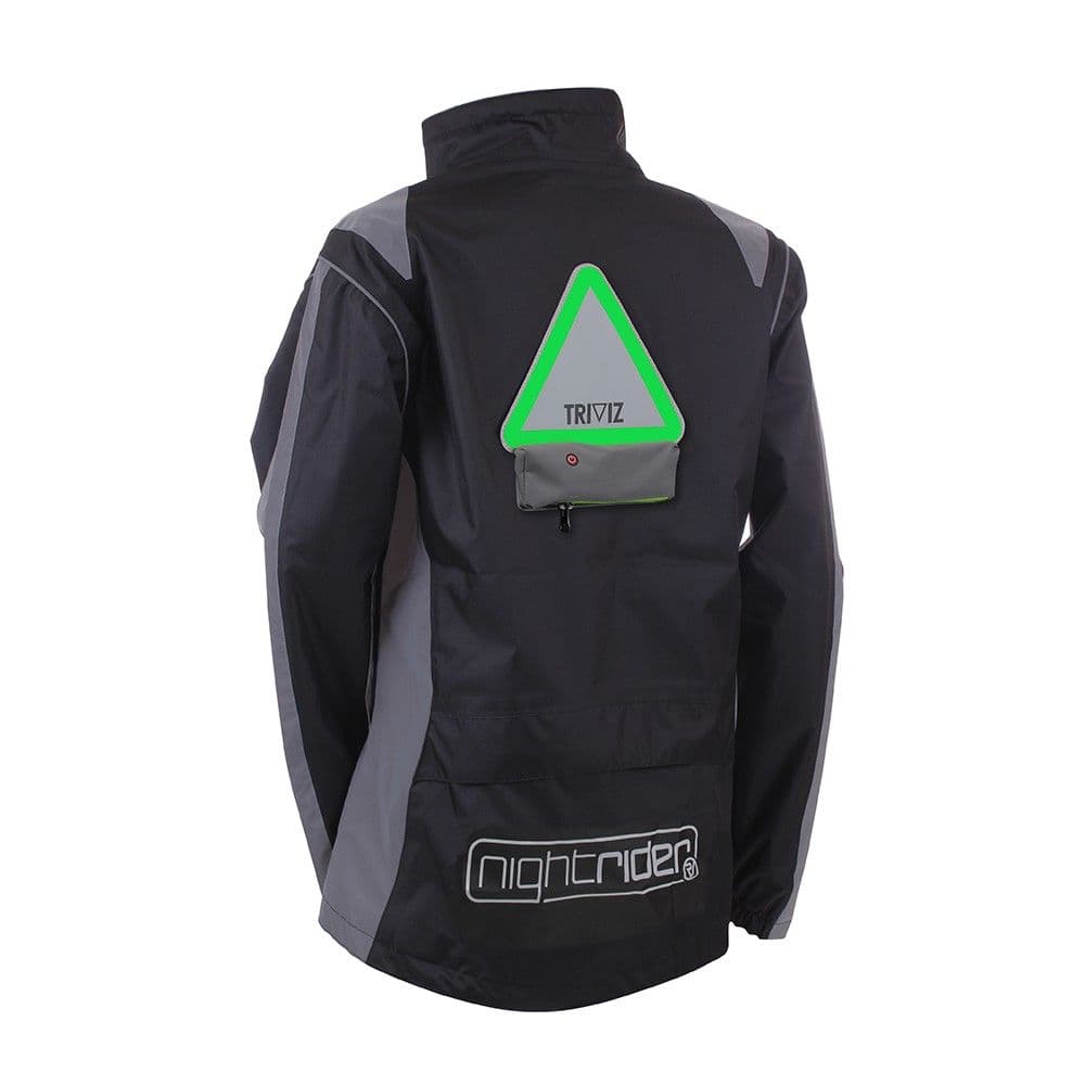 Proviz Black Nightrider Jacket - horse and hoof