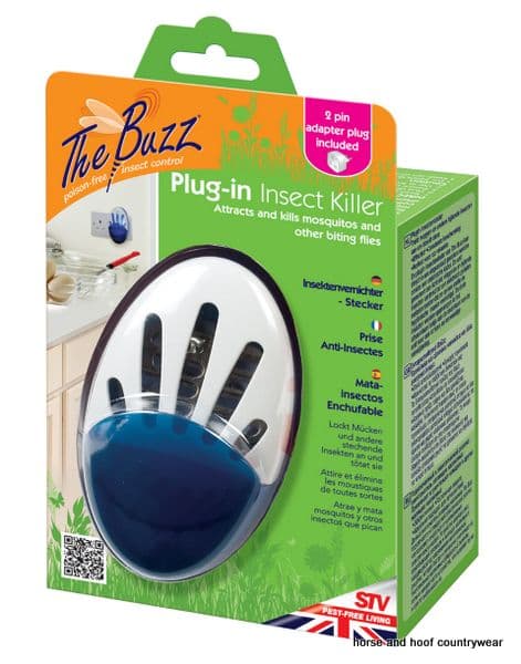 STV International Direct Plug-In Insect Killer C/W 2-Pin Travel Adaptor ...