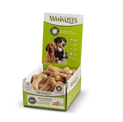 Whimzees Rice Bones Large - Box of 23 - horse and hoof